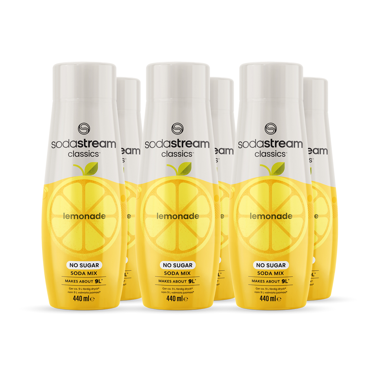 SodaStream 6-pack Lemonade Sirup Smak + 1L Fuse Flaske – SodaStream Norge